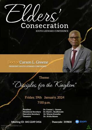 Seventh-day Adventist Church on Nevis - Announcement: Elders ...